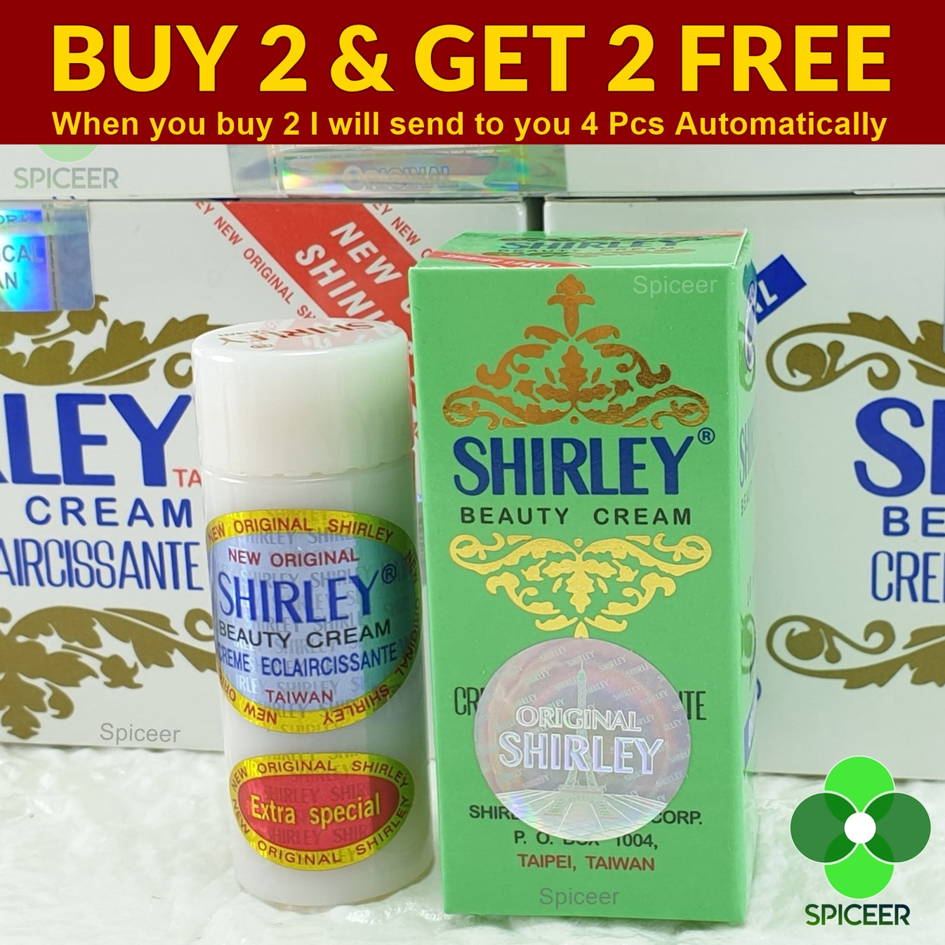 1× Shirley Beauty Cream 10g Skin Lightening Anti-Ageing Acne - Origina ...